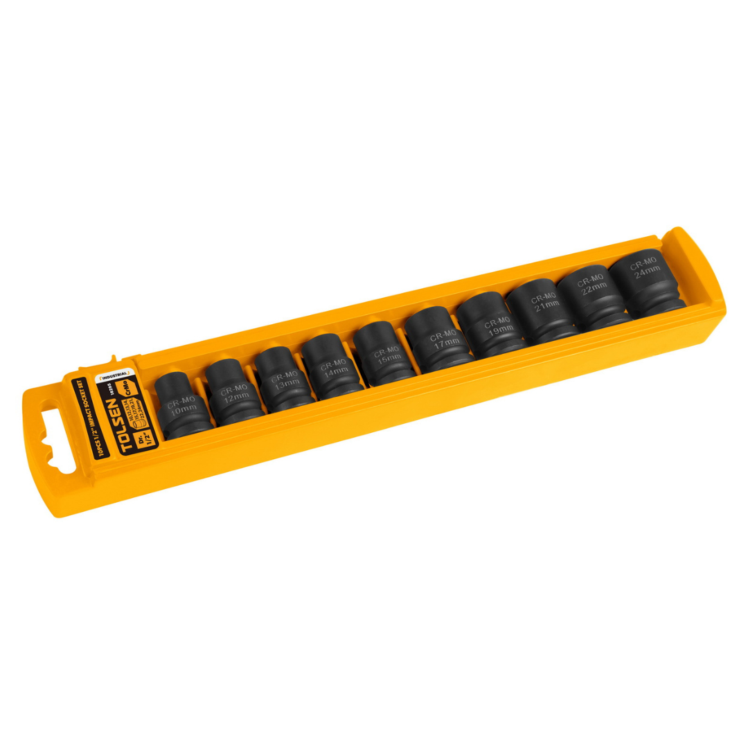 10pcs 1/2" Impact Socket Set - Tolsen Tools UK